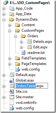 C# Bits: Part 3 - Standard ASP.Net Page with Dynamic Data features ...